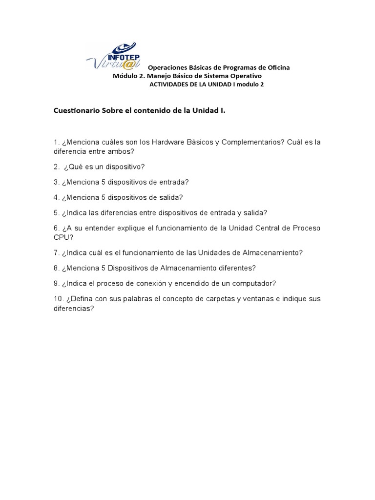 Actividad 1 Módulo 2 | PDF