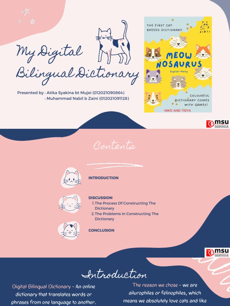 My Digital Bilingual Dictionary | PDF | Vocabulary | Dictionary