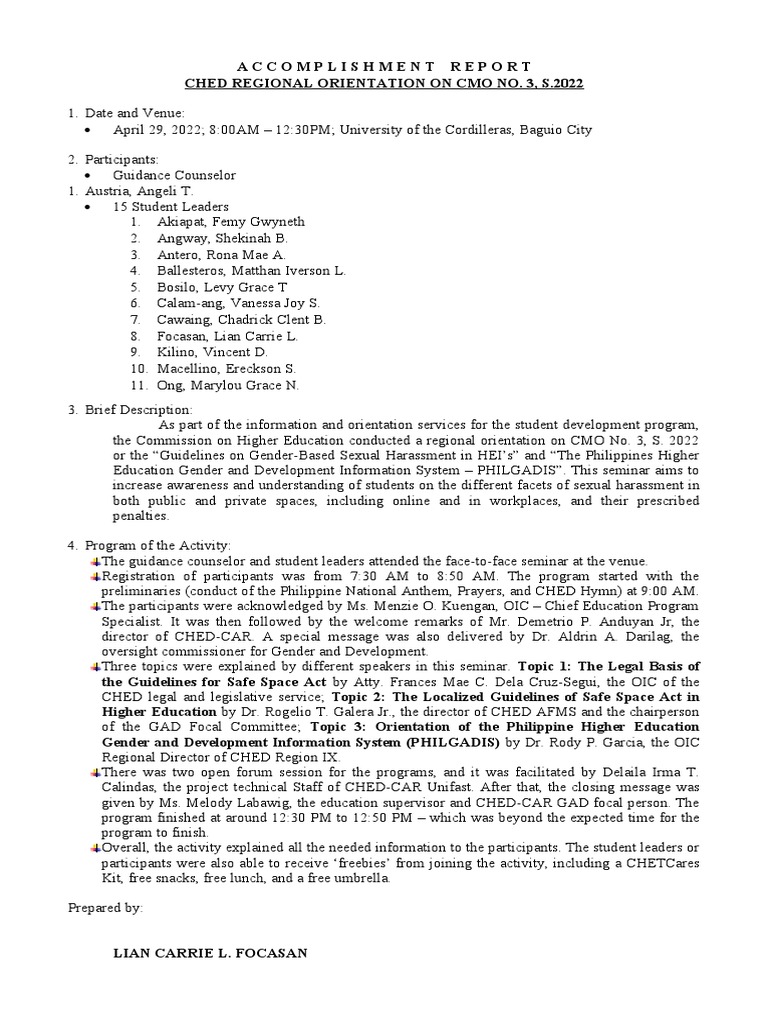 Safe Spaces Act Narrative Report | PDF | Discrimination | Gender