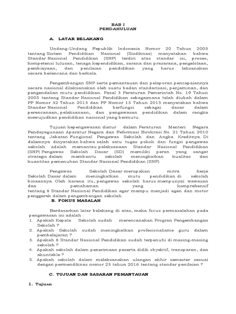 Pemantauan 8 Standar | PDF