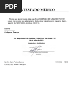 Atestado Médico para Uso de Piscina | PDF