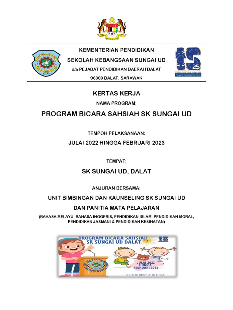 Paper Work Program Bicara Sahsiah 2022 | PDF