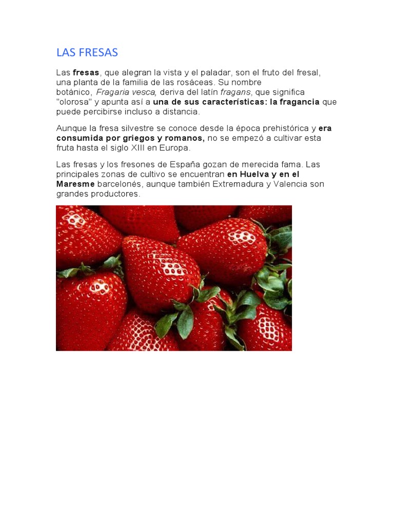 Las Fresas | PDF
