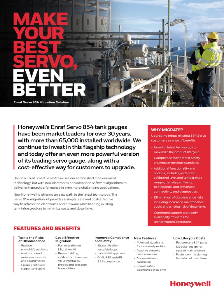 Enraf Servo 954 Brochure2 | PDF | Calibration | Product Lifecycle