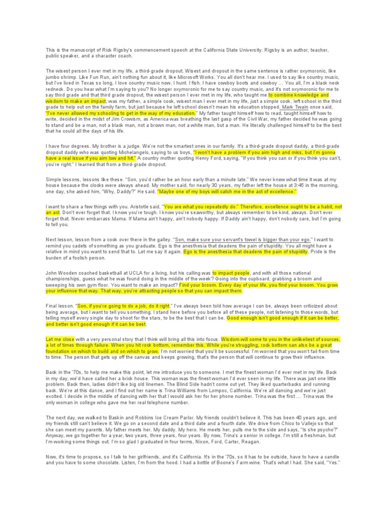 Lessons in Wisdom from an Unlikely Source: A Third Grade Dropout Father ...