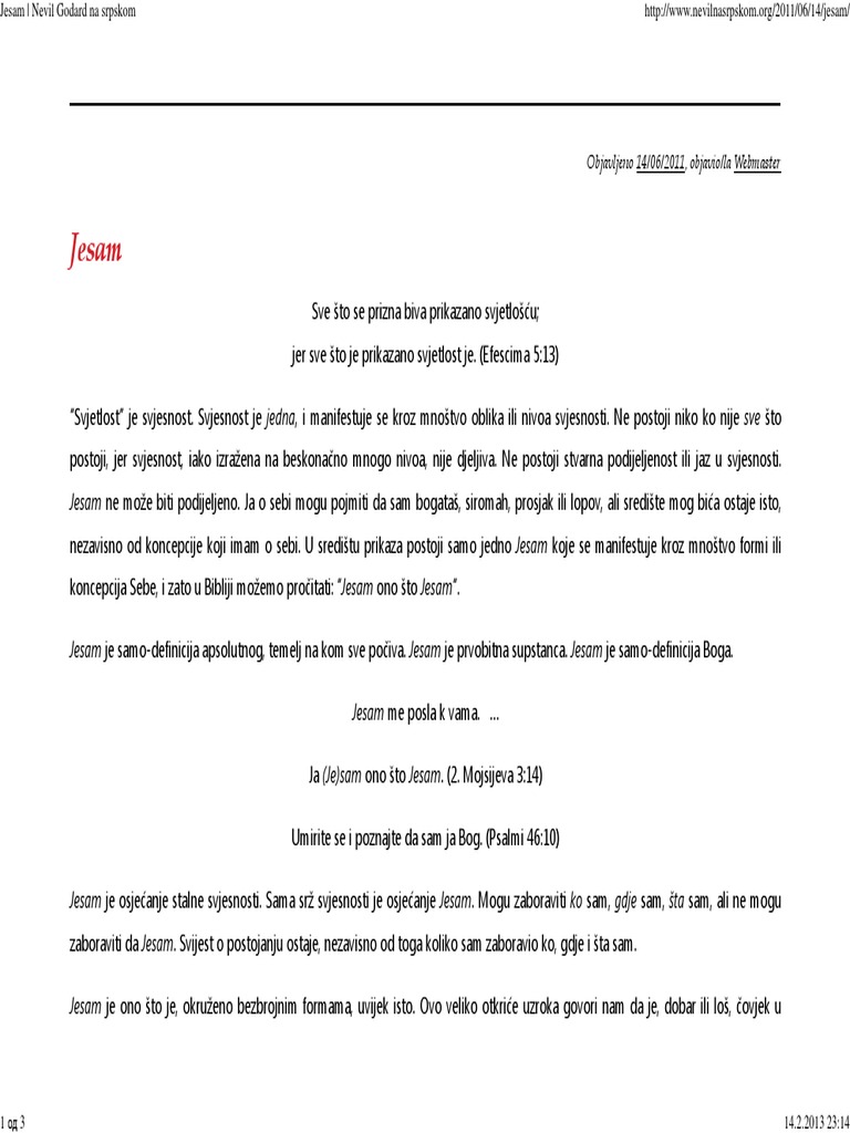 Jesam Nevil Godard | PDF