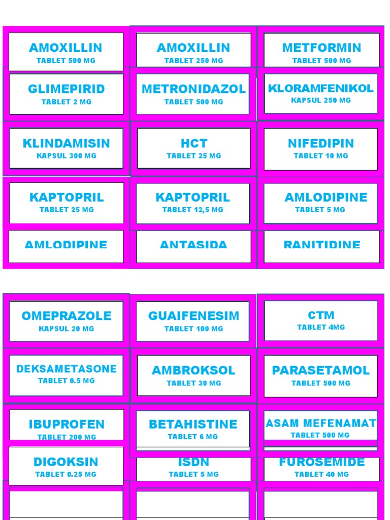 Amoxillin Glimepirid Amoxillin Metronidazol Metformin: Ambroxol Tablet ...