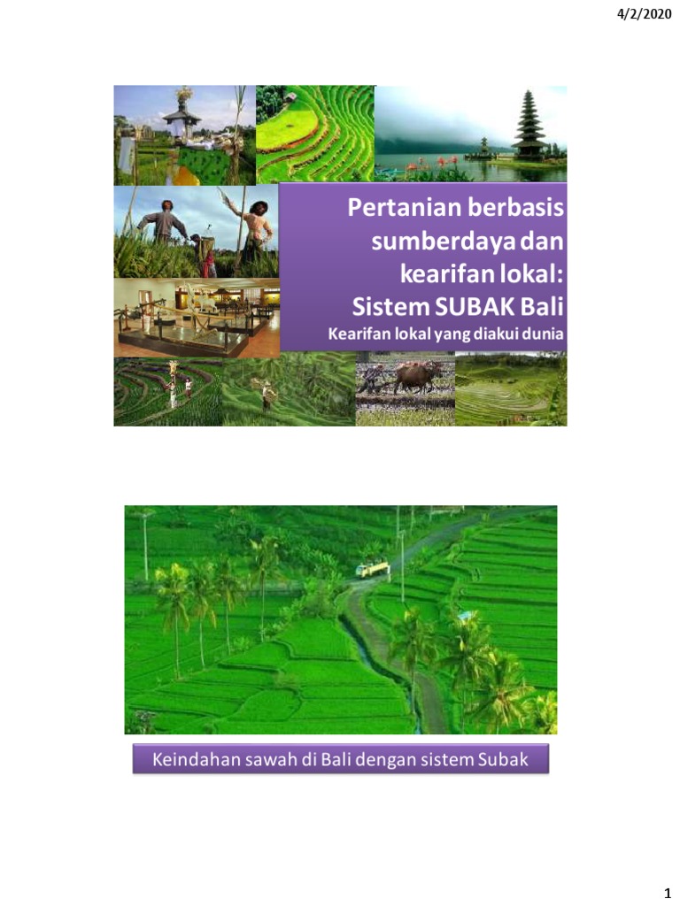 Sistem SUBAK Bali | PDF