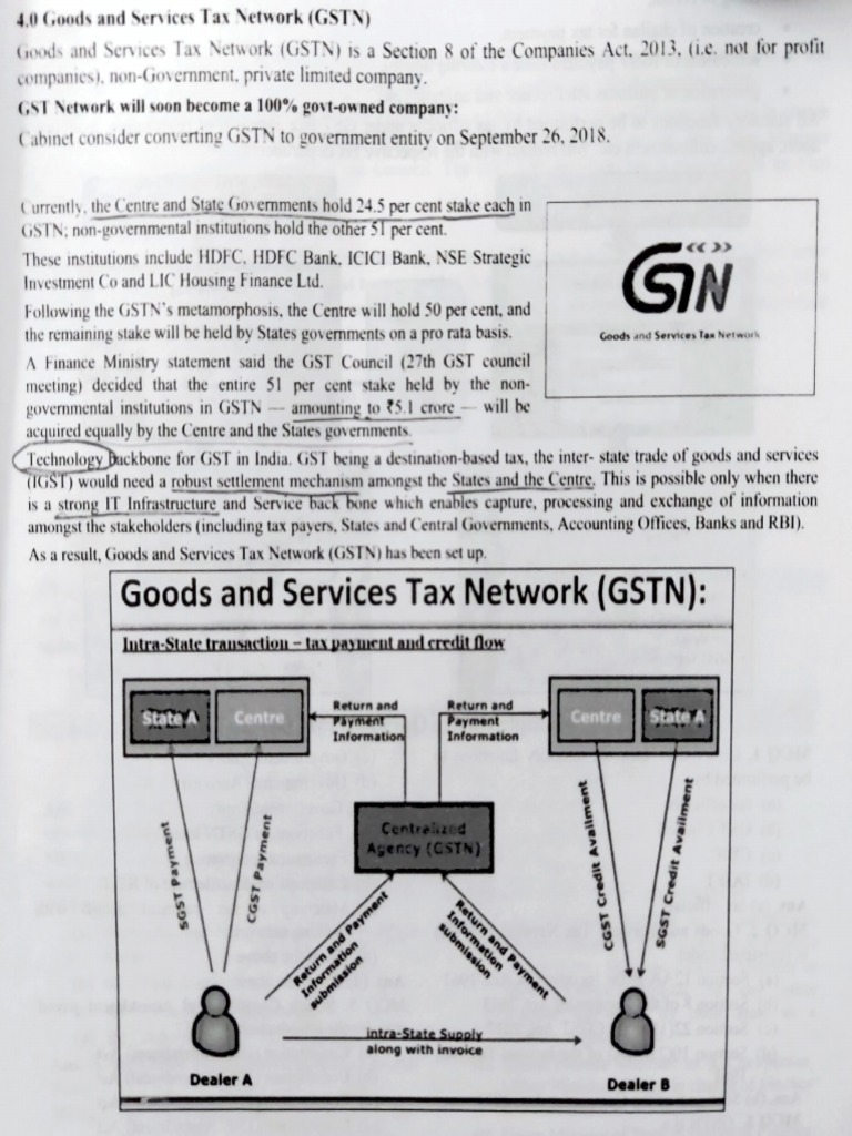 GSTN Notes | PDF | Economies | Taxation