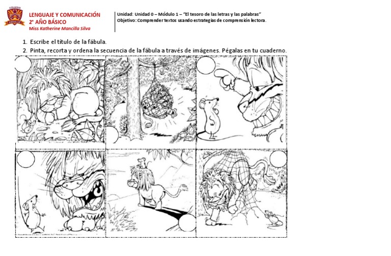 Hojas De Trabajo Del León Y El Ratón El Tigre Y El Ratón De Keiko