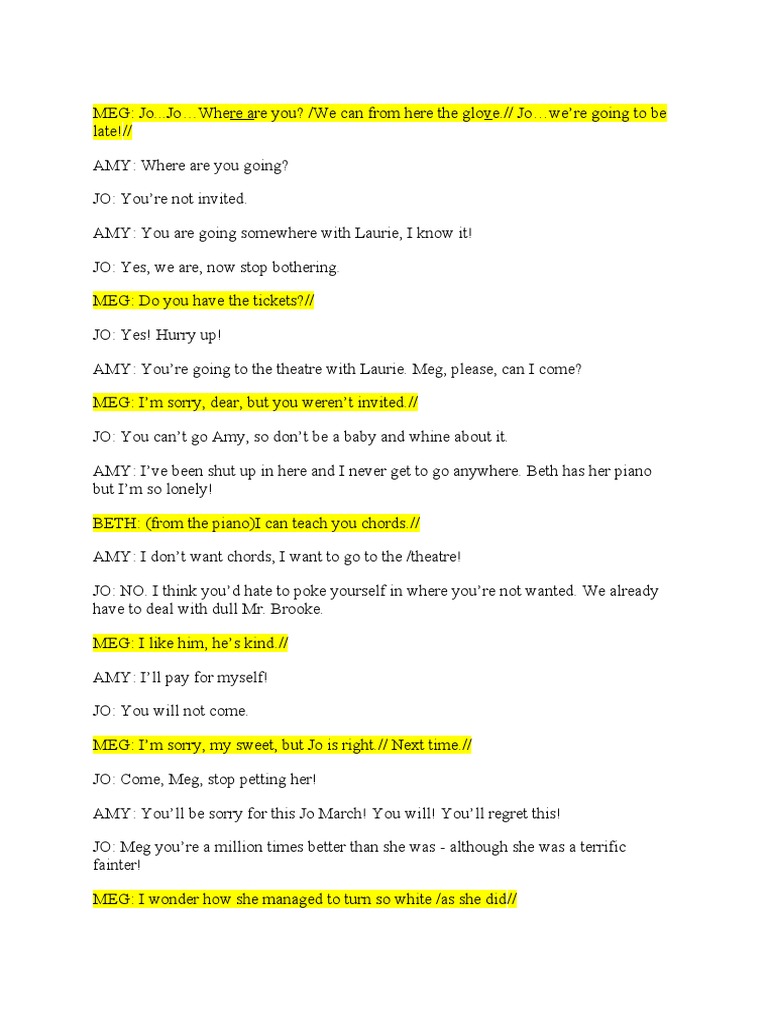 script Little women | PDF