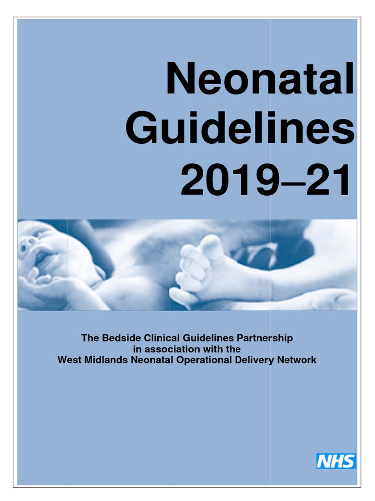Neonatal Guidelines 2019-2021 | PDF | Evidence Based Medicine ...
