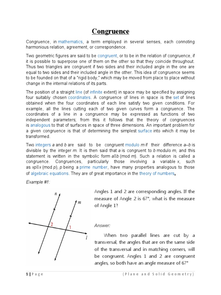 Understanding Triangle Congruence | PDF | Triangle | Perpendicular