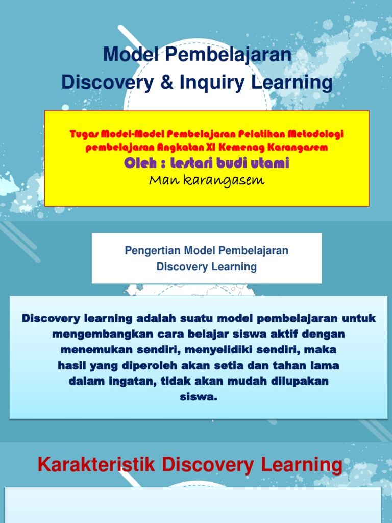 Discovery Dan Inquiry Tugas Model Budi PDF | PDF