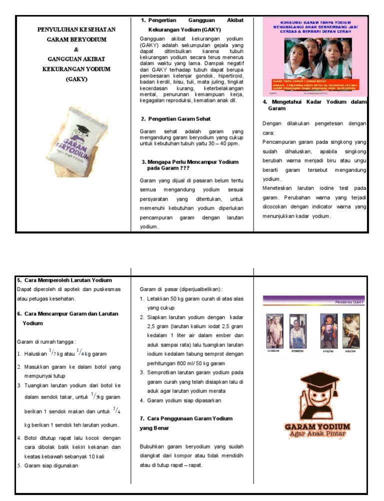 Leaflet Yodium | PDF