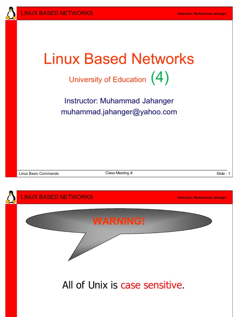 Lecture 4 Linux Basic Commands | PDF | Computer File | Filename