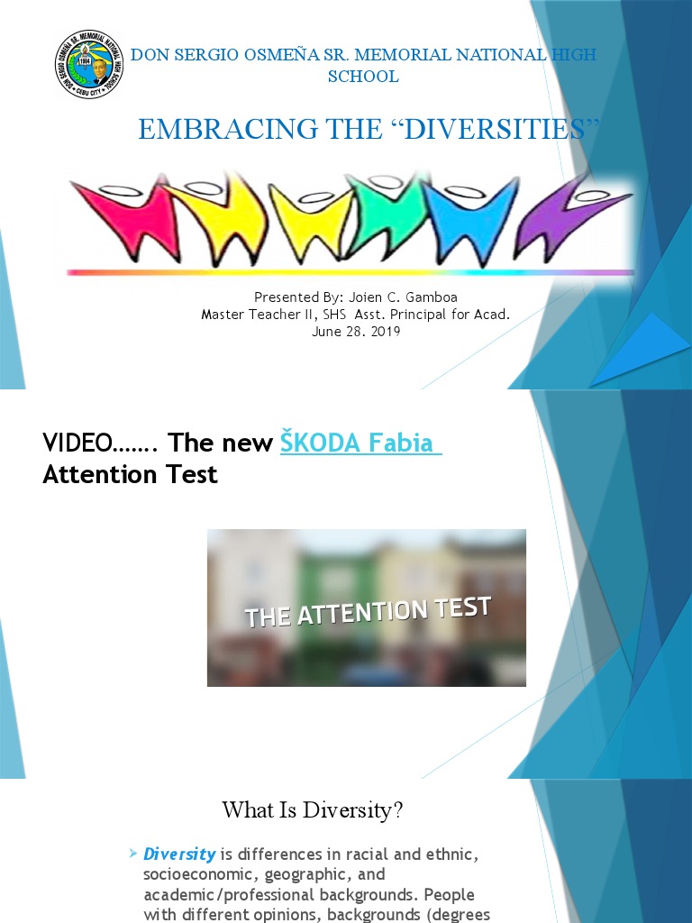 Embracing Your Diversity FINAL | PDF | Learning | Experience