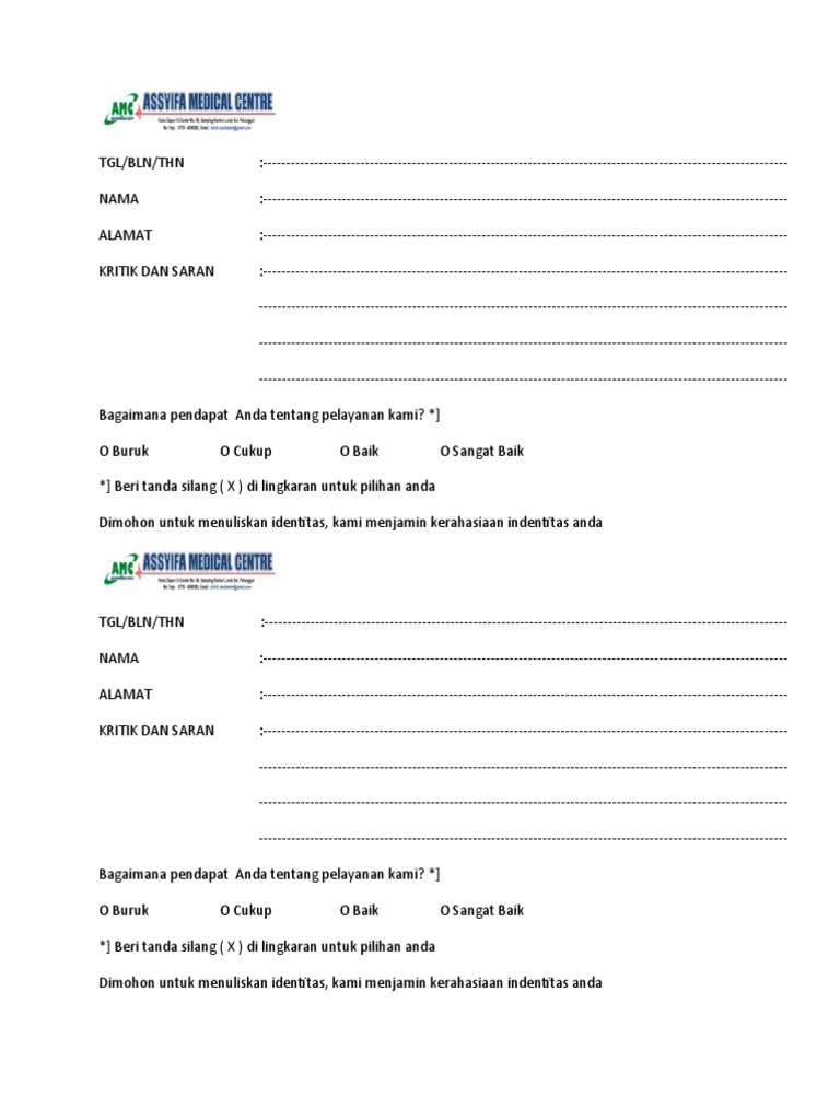 Customer Feedback Form | PDF