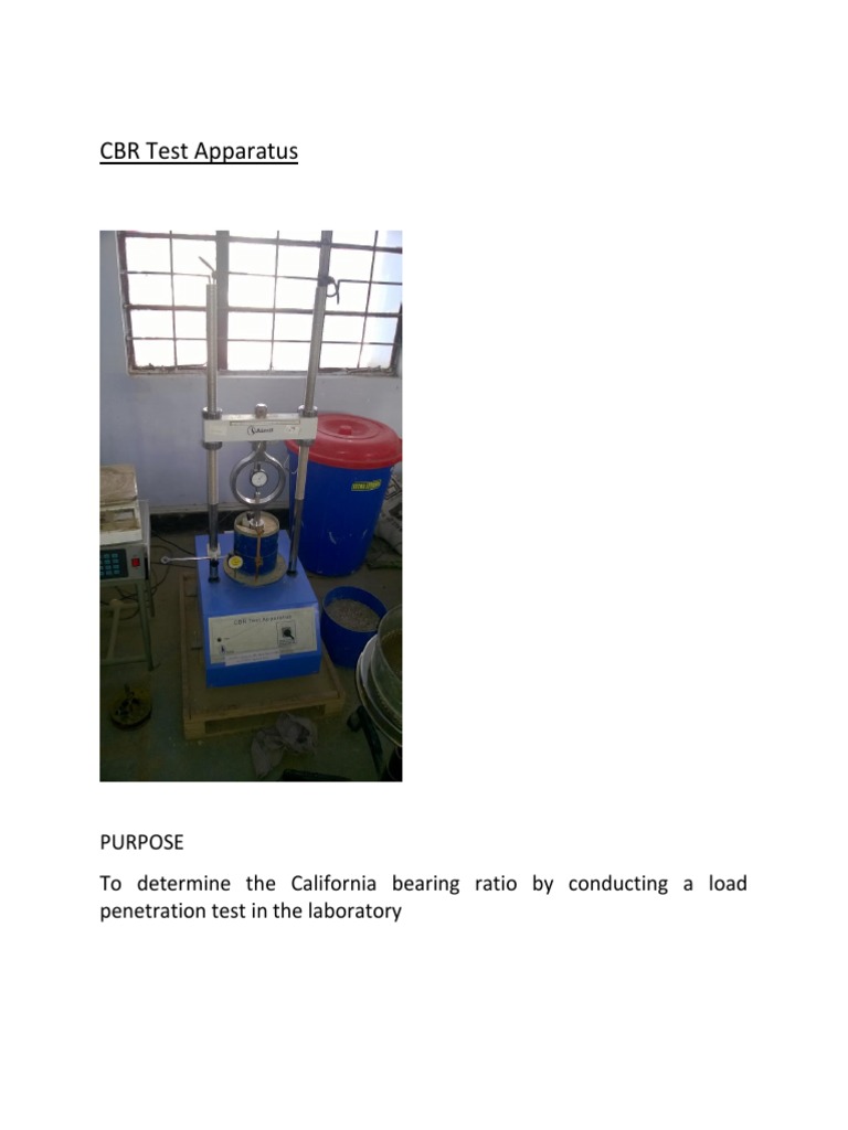 CBR Test Apparatus | PDF