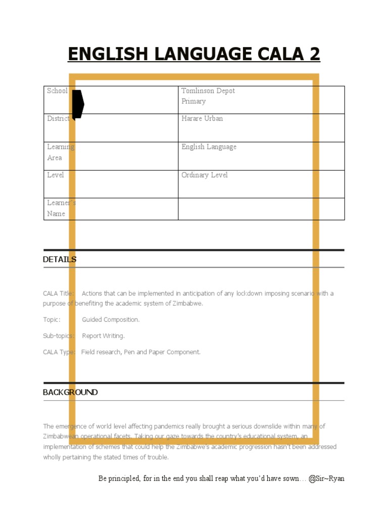 English Language Cala 2 Learner's Guide 2 | PDF | Learning | Zimbabwe
