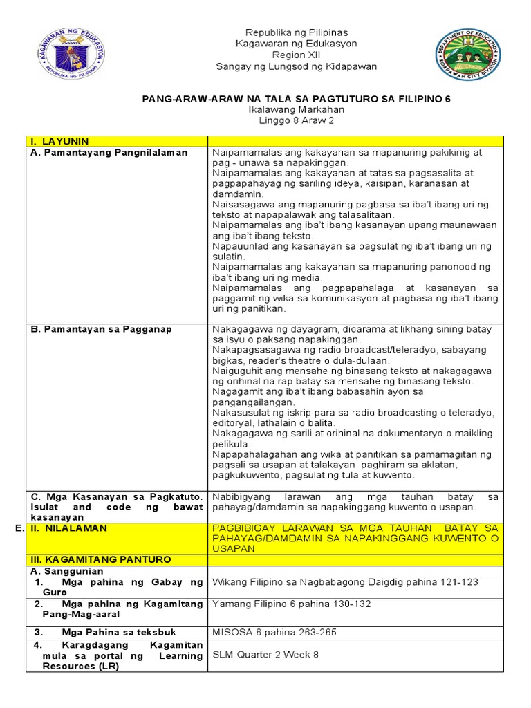 Pacate - Cot 1 - DDL 6 | PDF