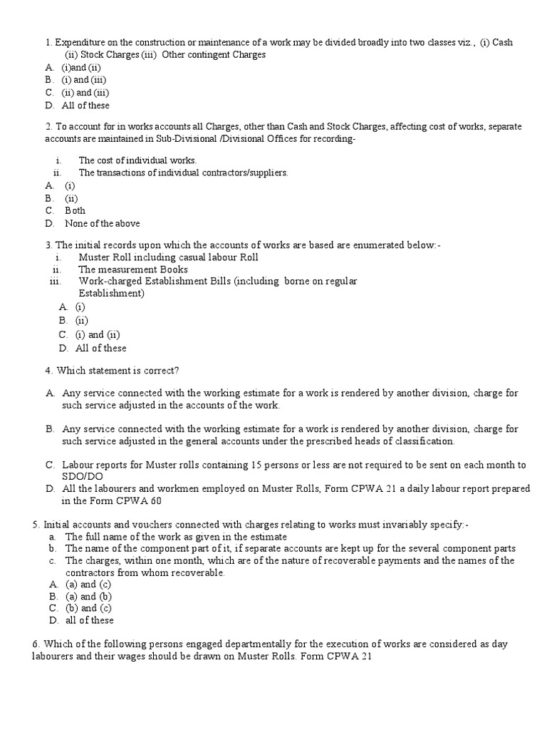 MCQ CPWA Code Chapter-10 | PDF | Debits And Credits | Payments