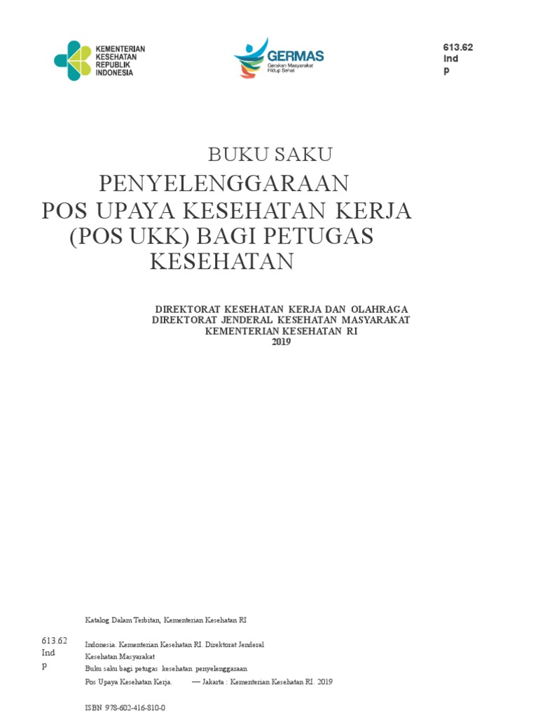 Buku Saku Pos UKK Bagi Petugas Kesehatan, Kemkes 2019. Ed 2020-06-21 | PDF