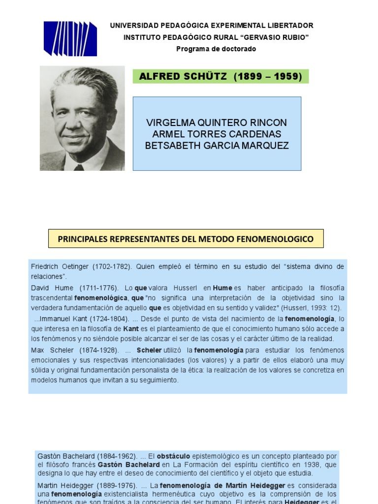 Alfred Schütz (1899 - 1959) | PDF | Realidad | Ciencia cognitiva