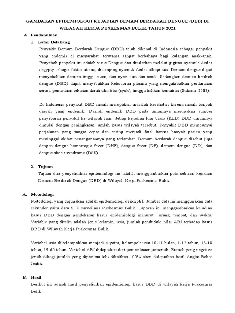 Laporan DBD | PDF