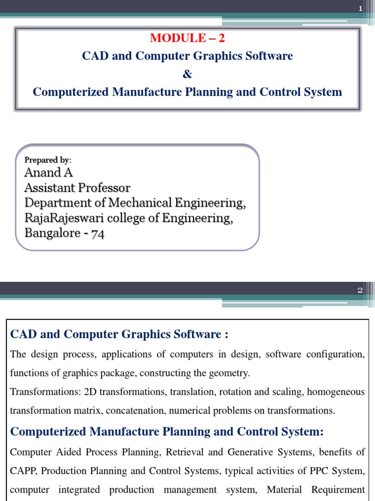 Module 2 Pdf 2 D Computer Graphics Cartesian Coordinate System