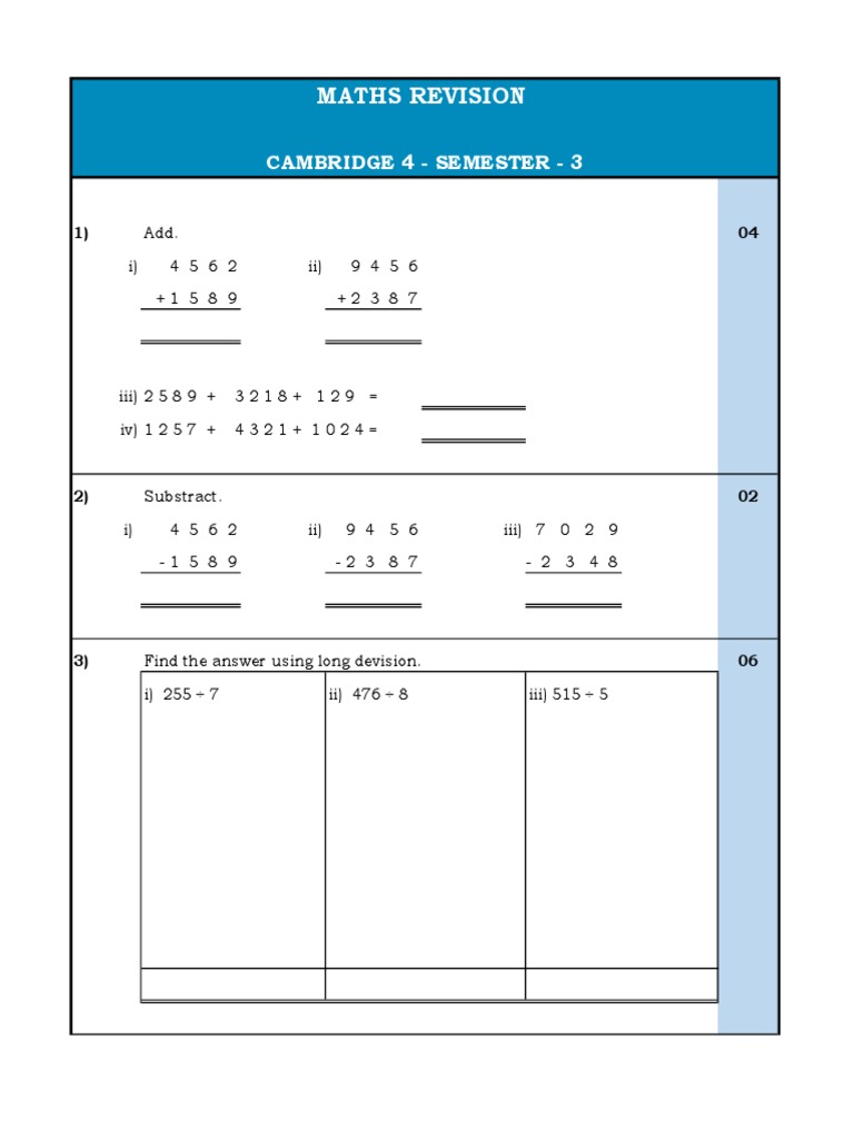 MATHS REVISION PAPER II | PDF | Area | Geometry
