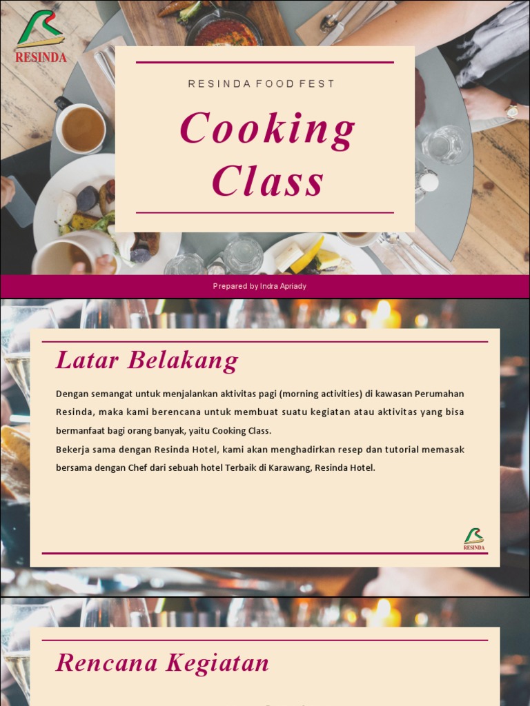 Cooking Class | PDF