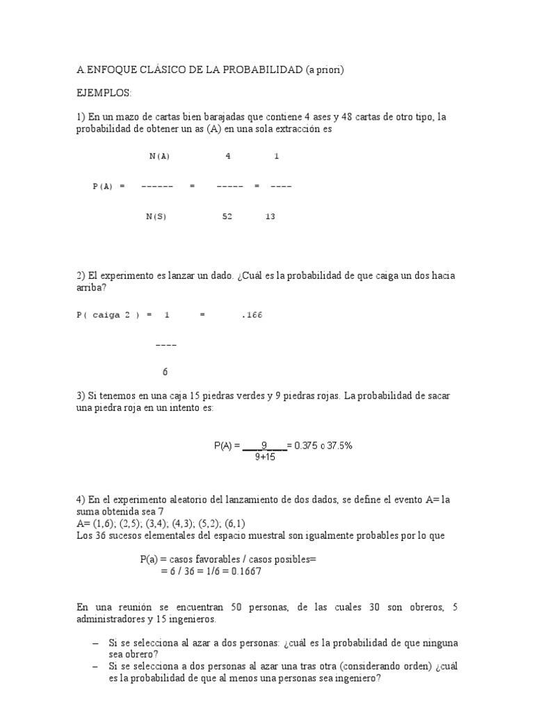 Tarea Ejemplos Est. y Prob. | PDF | Aleatoriedad | Probabilidad