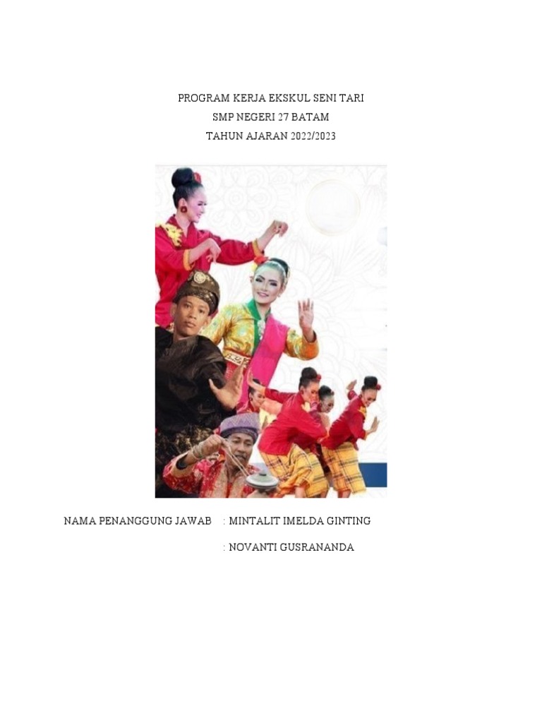 Program Ekskul Seni Tari | PDF | Karier & Perkembangan
