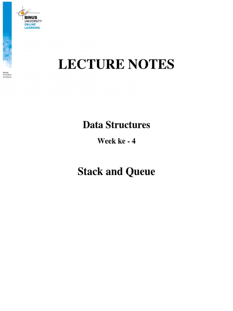 Struktur Data Penting: Stack dan Queue | PDF Struktur Data Penting: Stack dan Queue | PDF