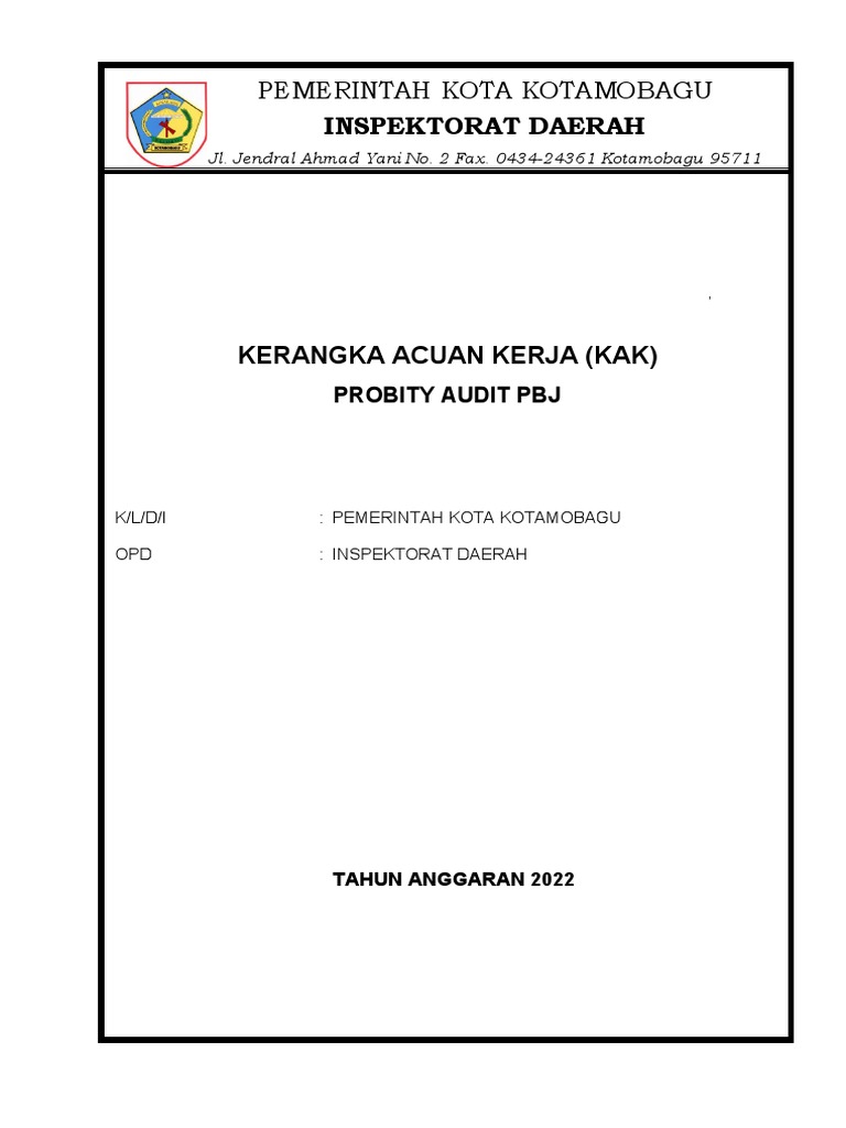 Kak Probity Audit | PDF