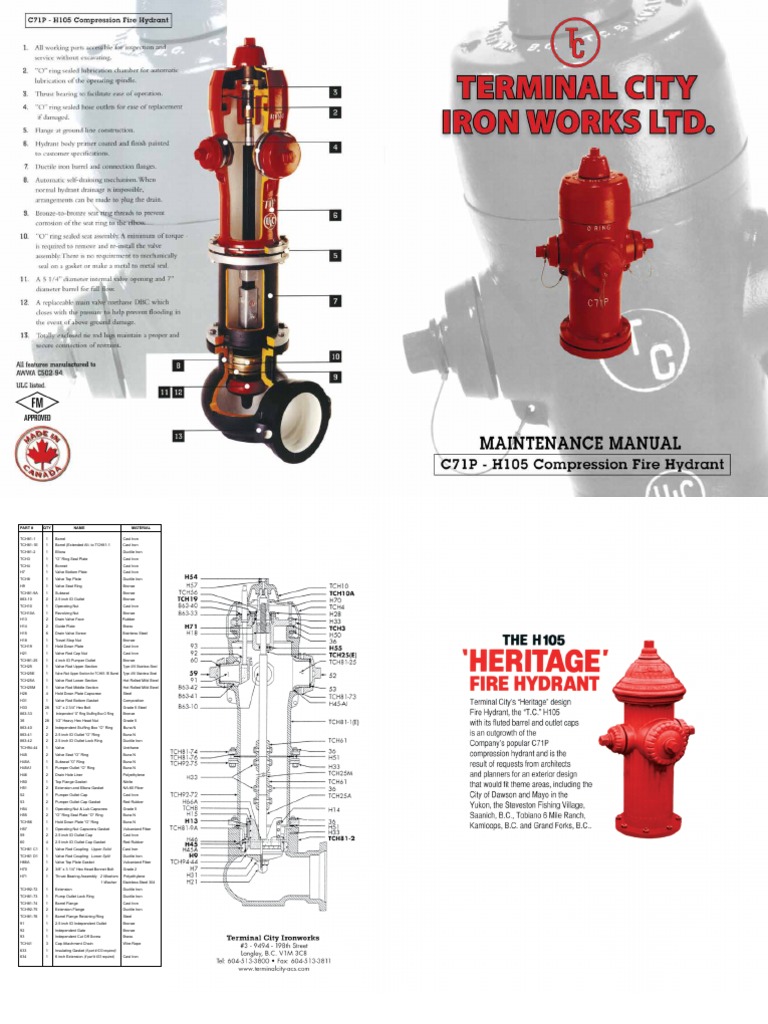 Hydrant | PDF | Valve | Screw