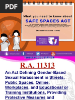 Powerpoint Presentation of Safe Spaces Act RA 11313 | PDF | Sexual ...