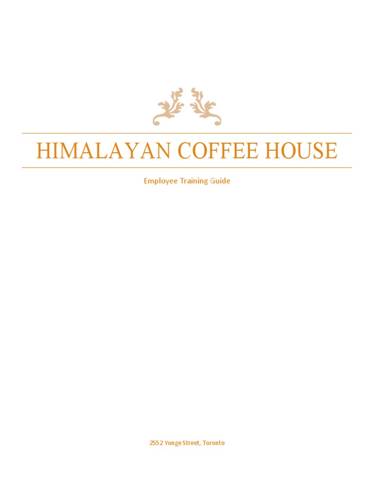 Himalayan Coffee House: Employee Training Guide | PDF