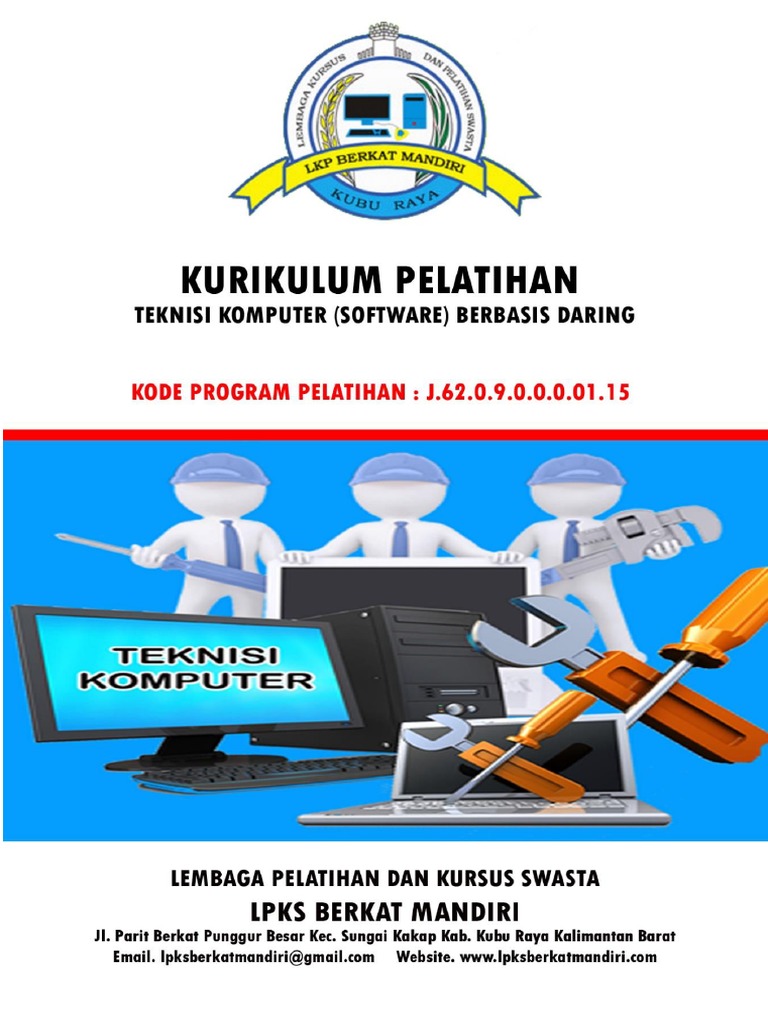 Kurikulum Pelatihan Teknisi Komputer Berbasis Daring | PDF
