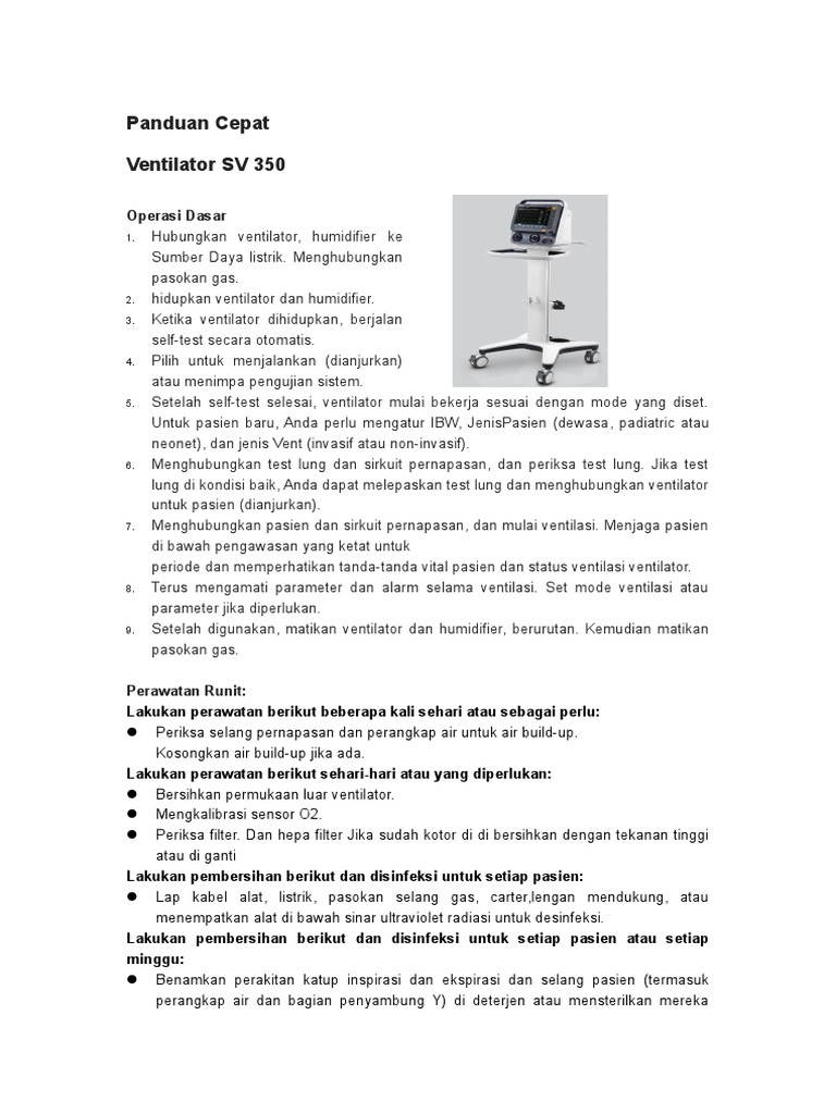 Panduan Cepat SV 350 | PDF