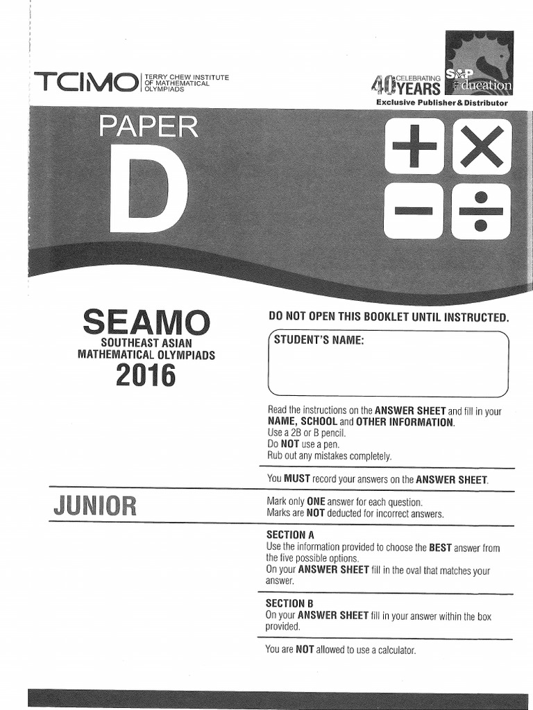 SEAMO Paper D | PDF | Circle | Area