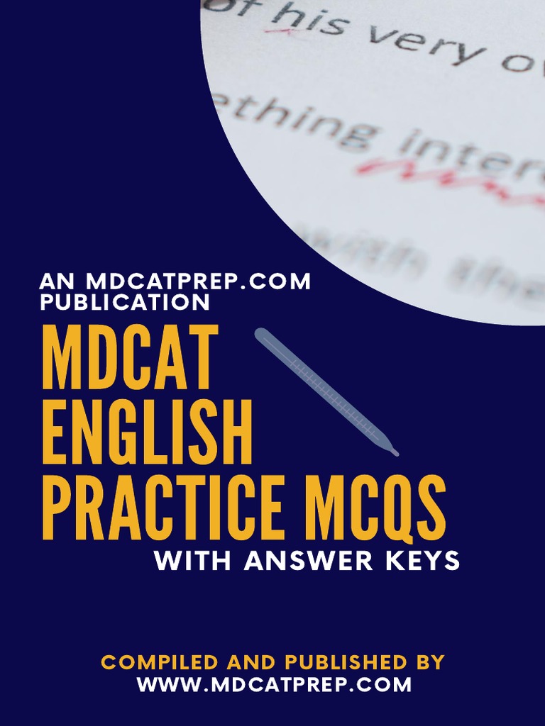 MDCAT English Practice MCQs | PDF