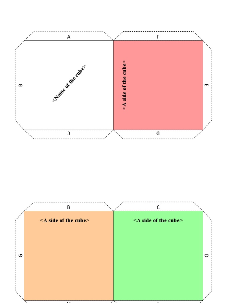 Cube Template | PDF