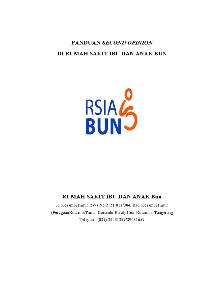 Panduan Second Opinion | PDF
