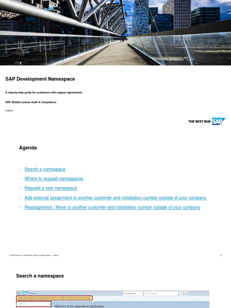 Namespace SAP | PDF | Software Development | Namespace Namespace SAP | PDF | Software Development | Namespace