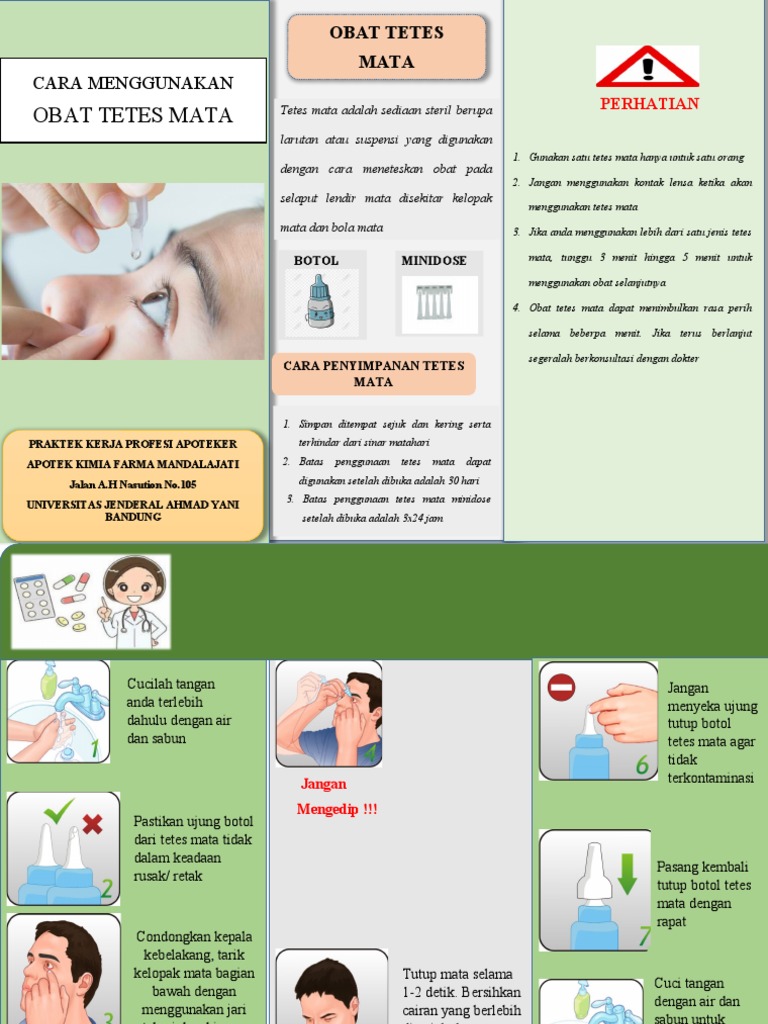 Panduan Penggunaan Obat Tetes Mata | PDF