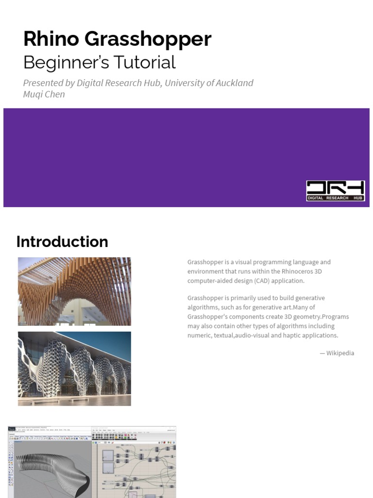 Grasshopper Tutorial | PDF | Window (Computing) | Parameter (Computer Programming)