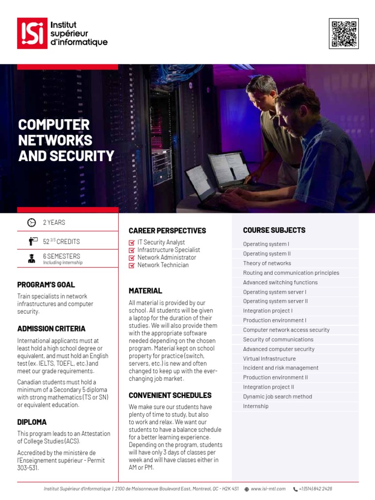 Computer Networks and Security: Course Subjects Career Perspectives | PDF | Operating System ...