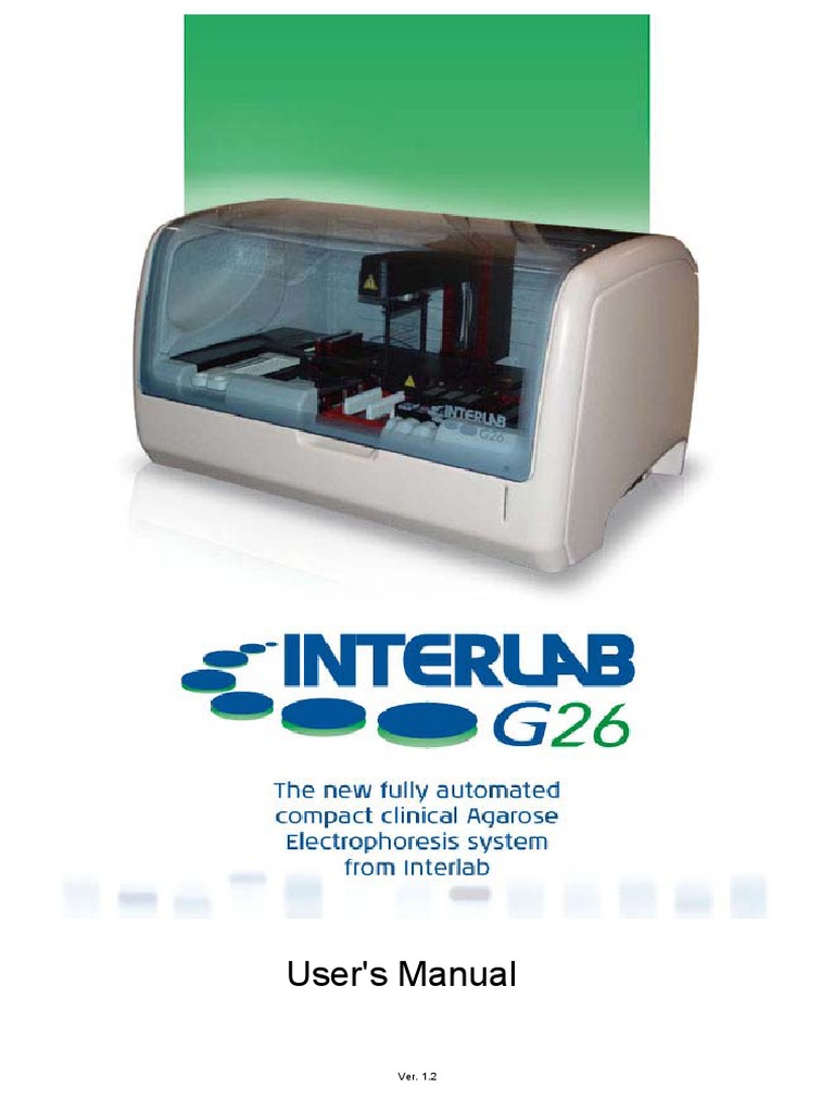 Interlab g26 User's Manual 1.2 | PDF | Gel Electrophoresis | Mains ...